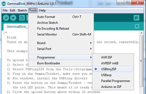 Setting Up With Arduino Ide Introducing Trinket Adafruit Learning