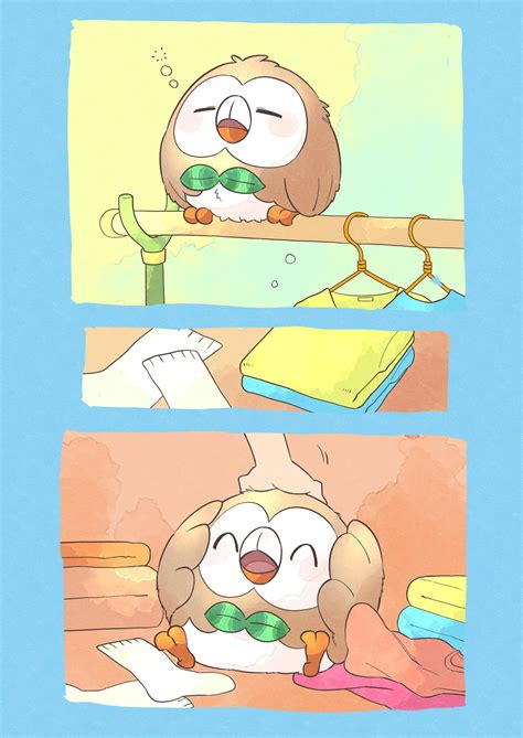 Rowlet Pokemon Drawn By Pkpokopoko3 Danbooru