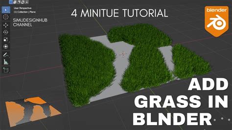 How To Add Realistic Grass To A Specific Area Blender Tutorial YouTube
