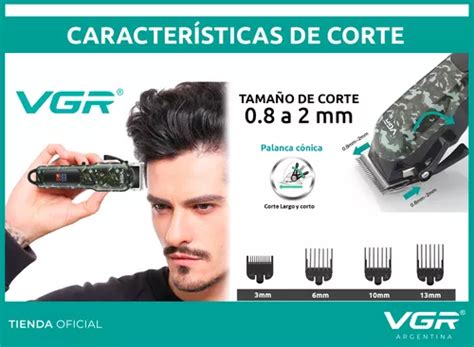 Cortadora De Pelo Barba Vgr V Profesional Recargable Usb Camuflada Vgr Argentina