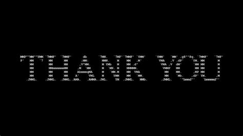 Thank You Ascii Animation Loop On Black Background Ascii Code Art