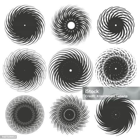 나선형 소용돌이 빙빙 돌기 소용돌이 모양 요소 소용돌이 회오리 바람 효과 회전이 있는 원형의 방사형 선 Revolution에 대한 스톡 벡터 아트 및 기타 이미지 Istock