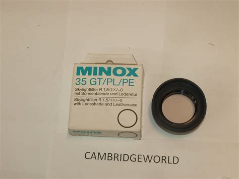 New Old Stock Original Minox Skylight Filter With Lens Hood And Case F