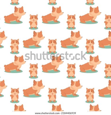 귀여운 웨일즈 코르기 개 만화 삽화의 스톡 일러스트 2184406939 Shutterstock