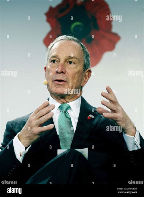 New York Major Michael Bloomberg Speaking At The Opening Of The Mayors
