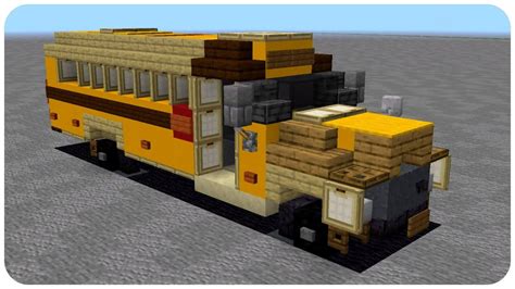 Minecraft School Bus Tutorial Youtube