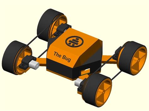 Free 3d File The Bug Parametric Openscad Robot Design 🐛・3d Printing