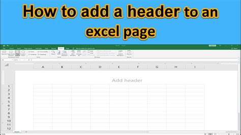 How To Set Header In Each Page In Excel Design Talk