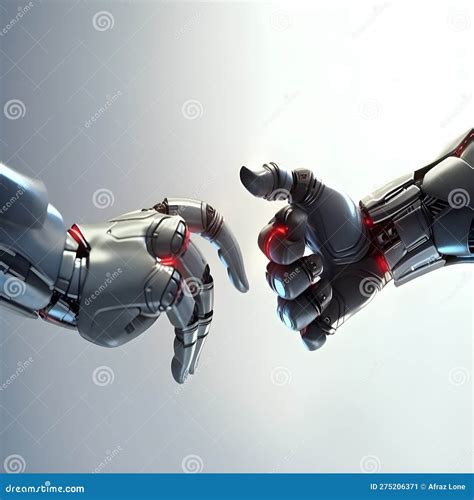 Futuristic Ai Robotic Hand Artificial Intelligence Stock Illustration Illustration Of