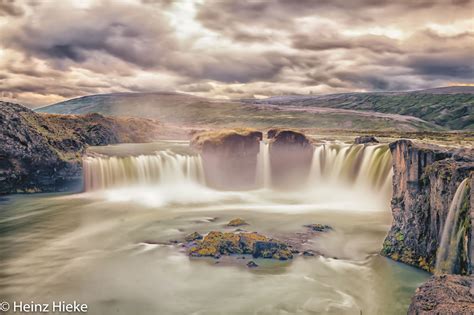 Godafoss Waterfall In Iceland Iceland
