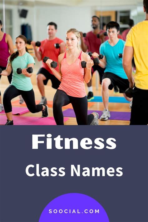 675 Fitness Class Name Ideas To Get Your Heart Racing Fitness Class