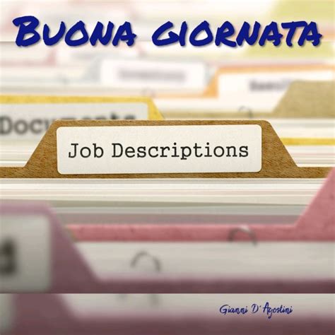 Gianni Dagostini Su Linkedin Lavoro Job Jobdescription