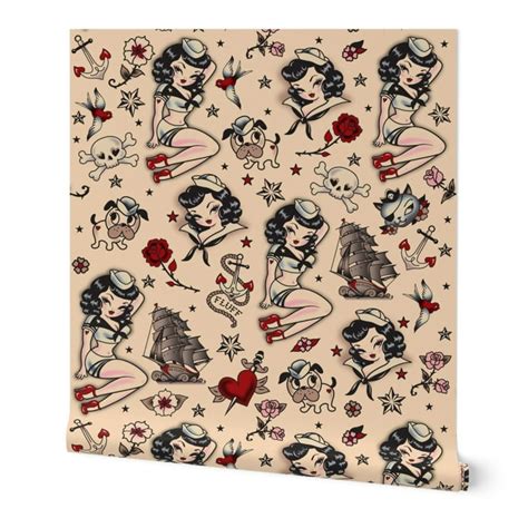 Pin Up Sailor Wallpaper