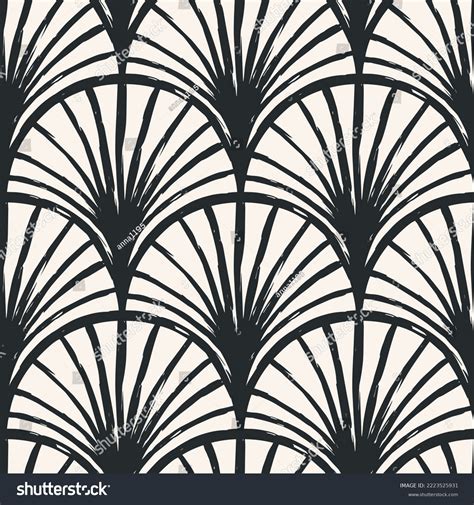 Aesthetic Contemporary Printable Seamless Pattern Abstract Stock Vector