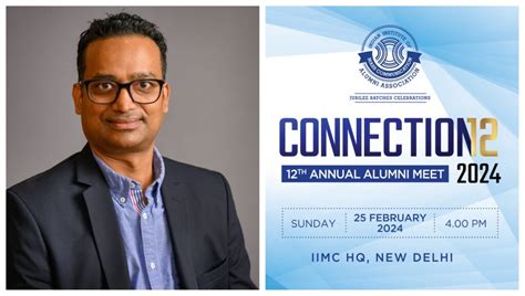 Mr Manoj Ojha Convenor International Chapter Meets Connections 2024 Iimcaa