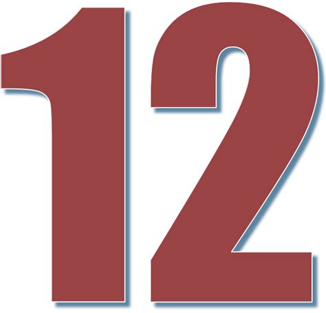 Цифра 12 вектор 48 фото