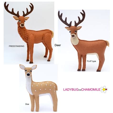 Felt Deer Etsy