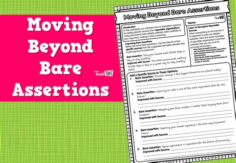 Moving Beyond Bare Assertions Teacher Resources And Classroom Games