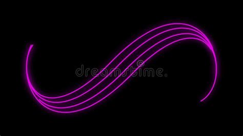Infinity Symbol Appears Of Multiple Lines Animated Figure Emerging Color Infinity Sign On