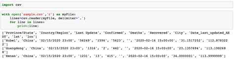 Importing Csv File In Python
