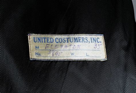 United Costumers Elevator Operator Jacket Vintage Haberdashers Blog