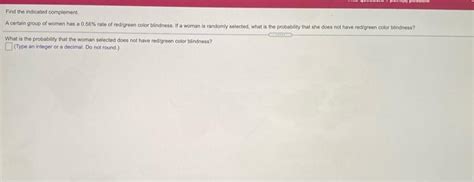 solved find the indicated complement a certain group of