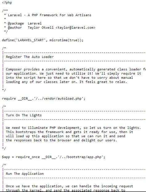 Laravel Solution Laravel Apache Public Index Not Showing Page