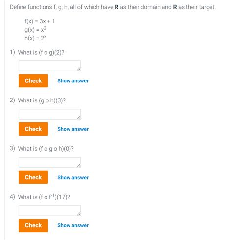 Solved Define Functions F G H All Of Which Have R As Their Chegg Com