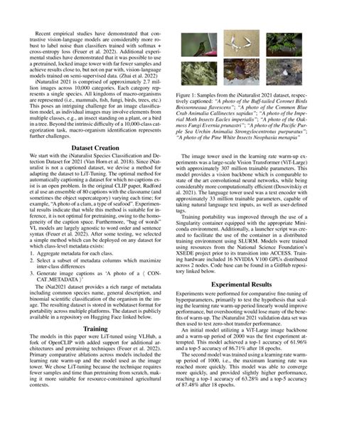 Lit Tuned Models For Efficient Species Detection Deepai