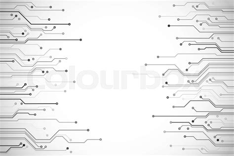 Circuit Board Structure Science And Technology Design Hardware Communication Concept Vector
