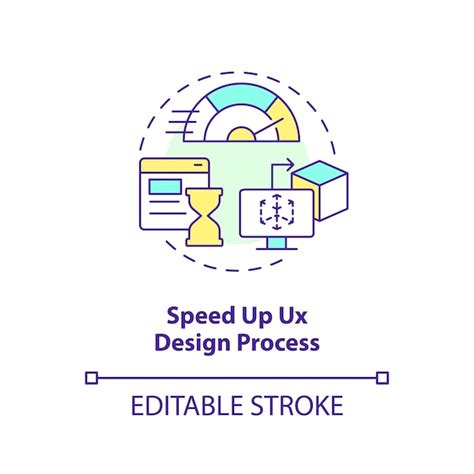 Premium Vector Speed Up User Experience Design Process Concept Icon