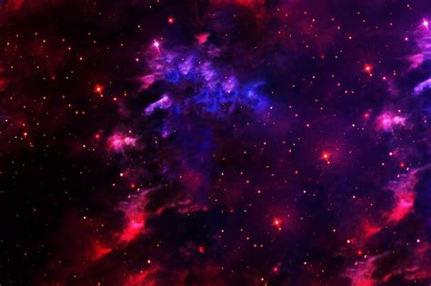 Nebulosa Espacial Roxa Brilhante Elementos Desta Imagem Fornecidos Pela