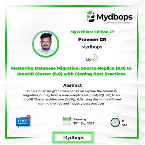 mayuri m mishra on linkedin mydbops mywebinar webinar mysql