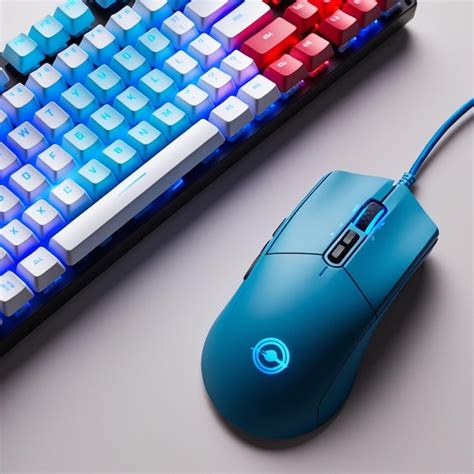 Vibrant Rgb Gaming Keyboard And Mouse Premium Ai Generated Image