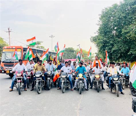 शान से निकला हनुमानगंज मंडल का तिरंगा यात्रा