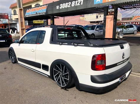 Saveiro Rebaixado Rodas Volcano Wheels RSeven Aro 18