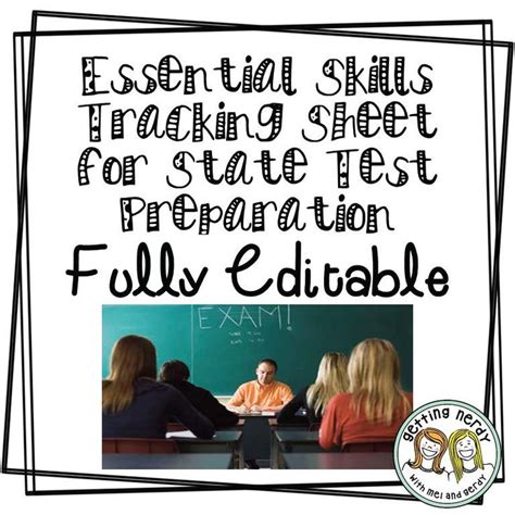 Editable Essential Skills Tracking Sheet For Babes