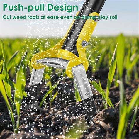 Garden Hoe Tool 1 2 1 6m Stainless Steel Sharp Stirrup Loop Hoe With Triangle Head And Long