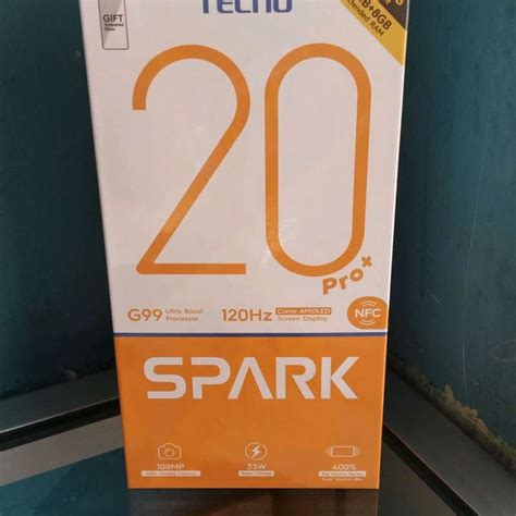Jual Tecno Spark 20 Pro Plus 8 8gb 256gb Mediatek Hellio G99 Ultimate Processor Di Seller King S