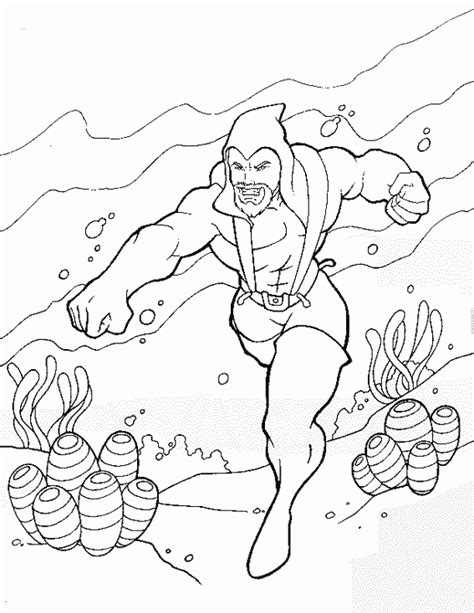 Coloriage Aquaman 85011 Super héros Dessin à colorier Coloriages