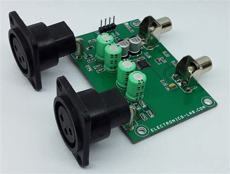 Stereo Balanced To Unbalanced Audio Converter Electronics
