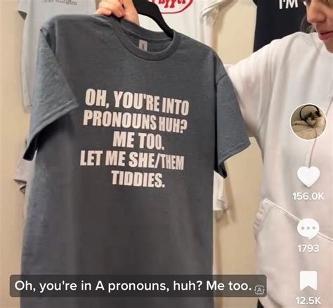 Oh Youre Into Pronouns Huh Me Too Let She Them Tiddies Etsy