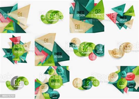 세트마다 비즈니스 현대적이다 색상화 기하 인포그래픽 0명에 대한 스톡 벡터 아트 및 기타 이미지 0명 2015년 계획 Istock