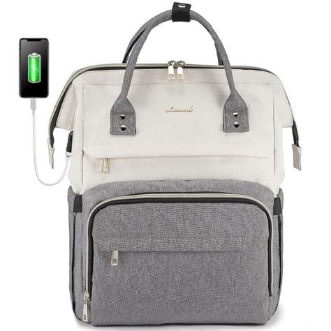 LOVEVOOK Sac à Dos Femme Sac à Dos pour Ordinateur Portable 17 Pouces