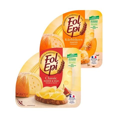 FOL EPI CLASSIC oder KÜRBISKERN KNACKIG frz Schnittkäse 50 Fett i