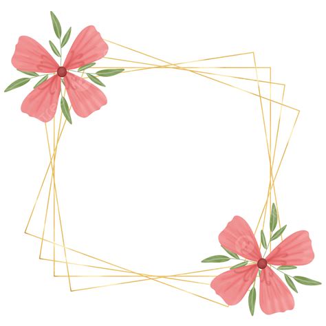 핑크 꽃과 추상 프레임 일러스트 참고 웨딩 초대 결혼식 장식품 Png 일러스트 및 Psd 이미지 무료 다운로드 Pngtree