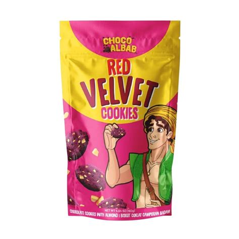 Choco Albab Red Velvet Cookies 160g Kiasu Mart