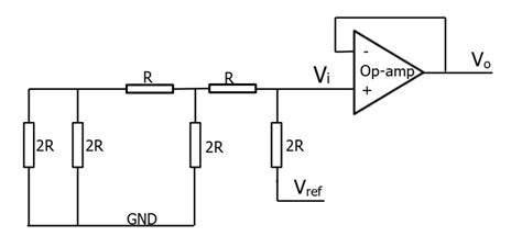 Solved Figure Shows Configuration Of A Bit R R Ladder Digital To