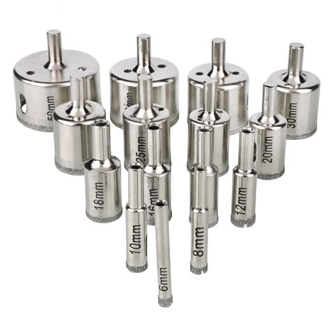 15pcs Diamond Drill Bits Glass And Tile Hollow Core Drill Bits