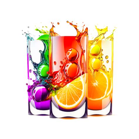 Fresh Orange Juice Glasses 24396777 Png